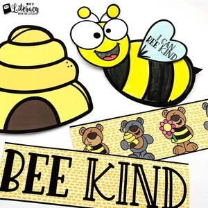 Bee Kind Writing Craft and Bulletin Board Kit | Kindness Door Decor ...