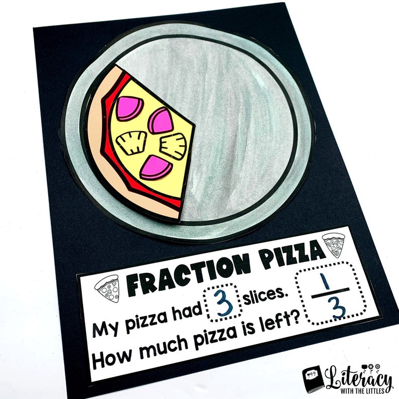 Pizza Fractions Craft | Fraction Activity and Math Bulletin Board Kit ...