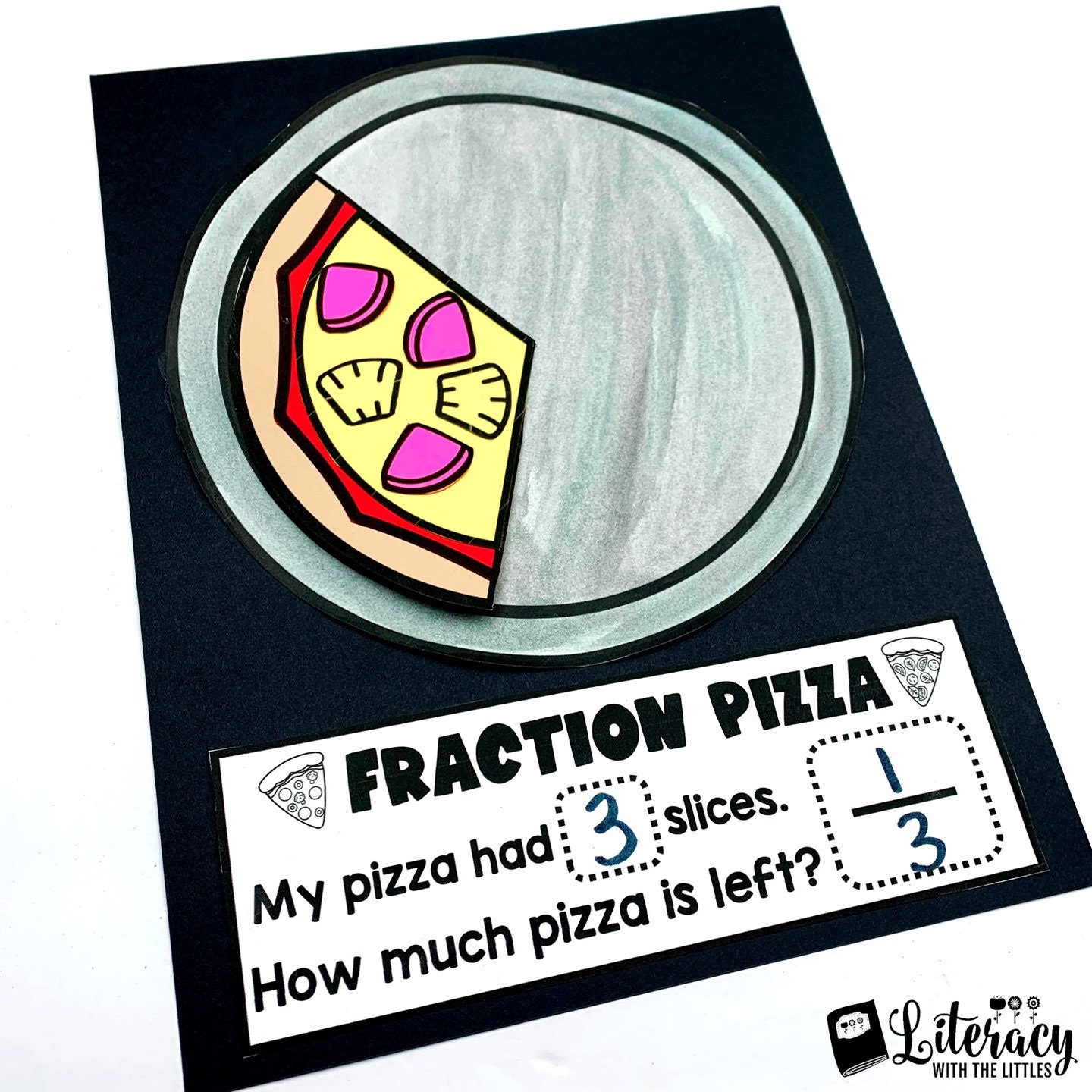 Pizza Fractions Craft | Fraction Activity and Math Bulletin Board Kit ...