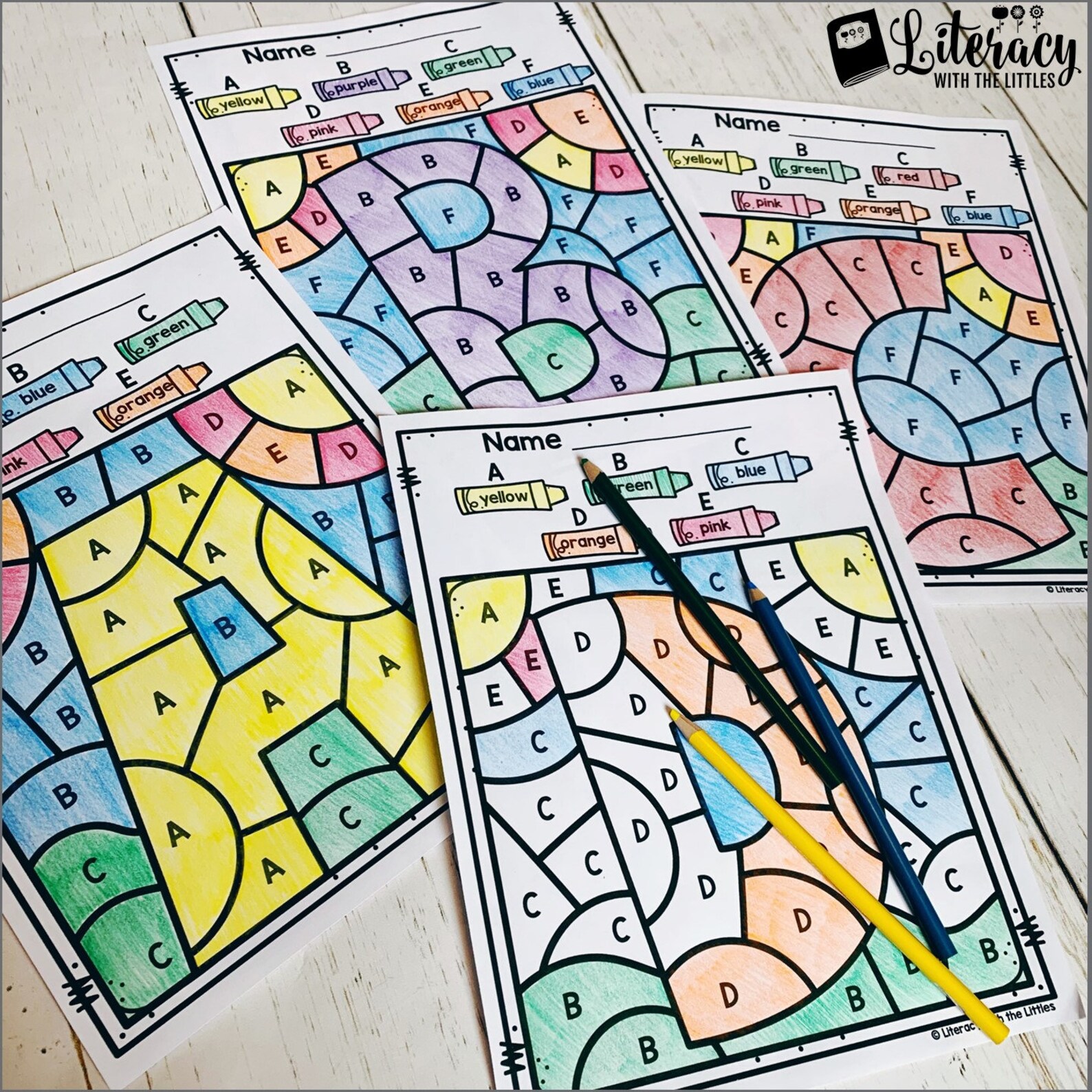 Alphabet Color by Code Printables | Uppercase Letter Recognition ...