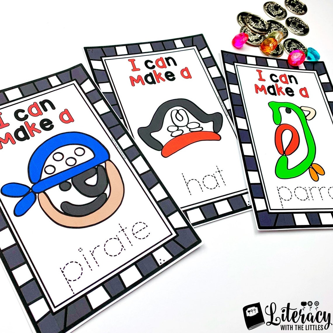 Pirate Playdough Mats | Pirate Day Activity | Play Dough | Fine Motor ...