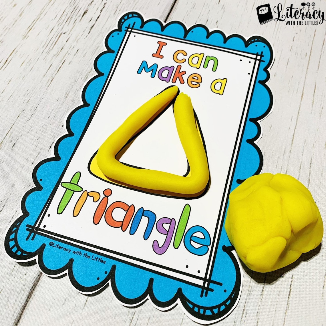 2D Shapes Playdough Mats Fine Motor Activity for Kids Hands-on 2 ...