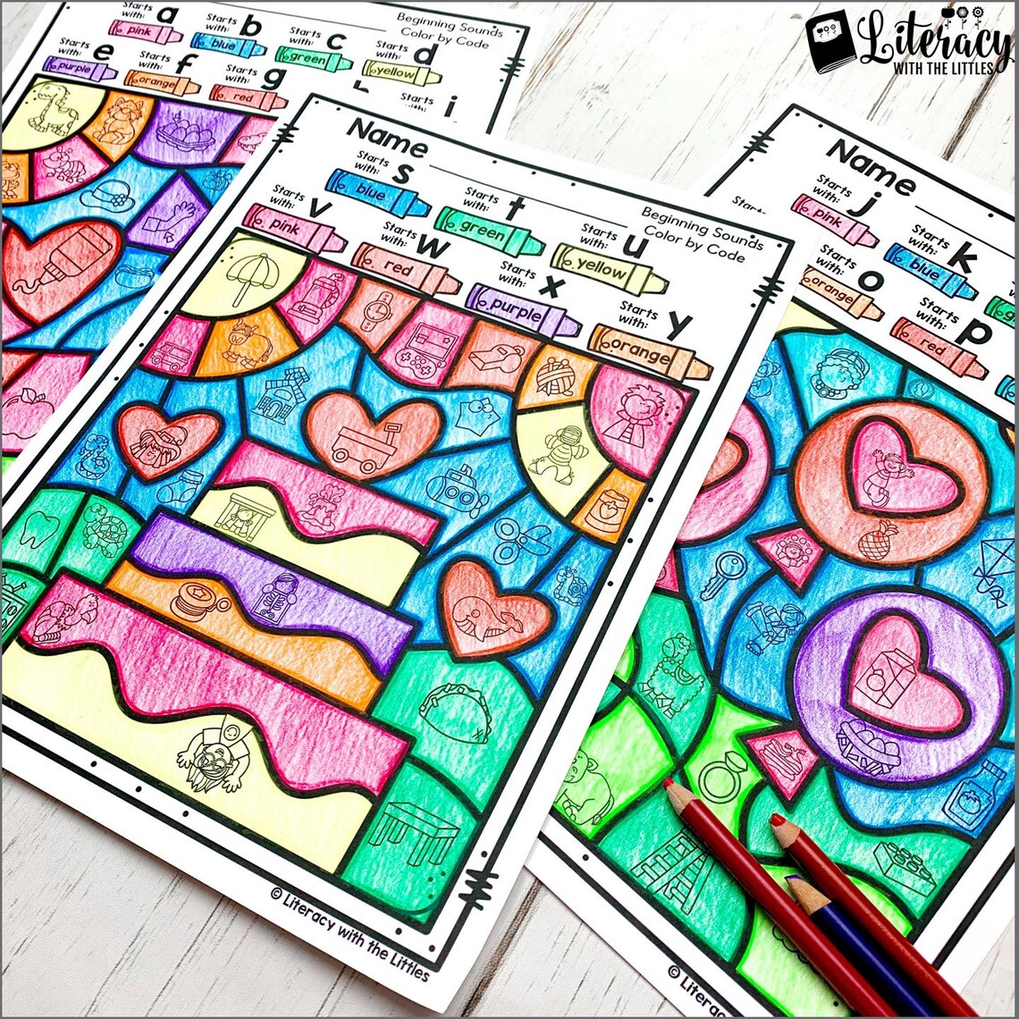 Valentine's Day Color by Code Activities | No Prep February Printables ...