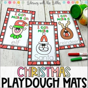 Christmas Playdough Mats | Holiday Fine Motor Center | December ...