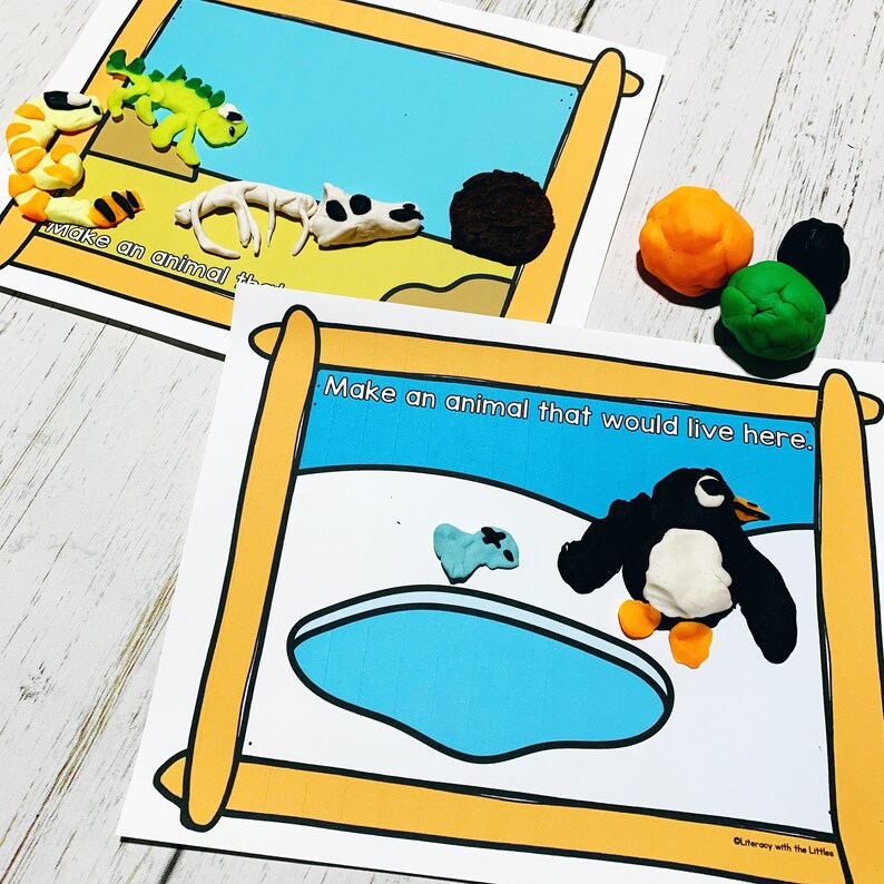 Zoo Animals Playdough Mats | Animals From A-Z | Alphabet, Numbers ...