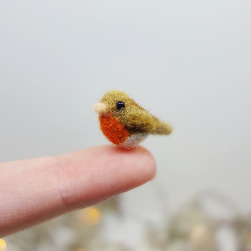 Needle Felted Robin - Etsy