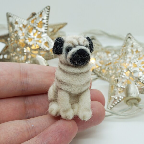 Felted Pug - Etsy