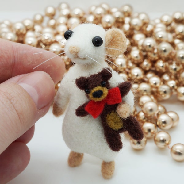 Needle Felted Mouse - Etsy