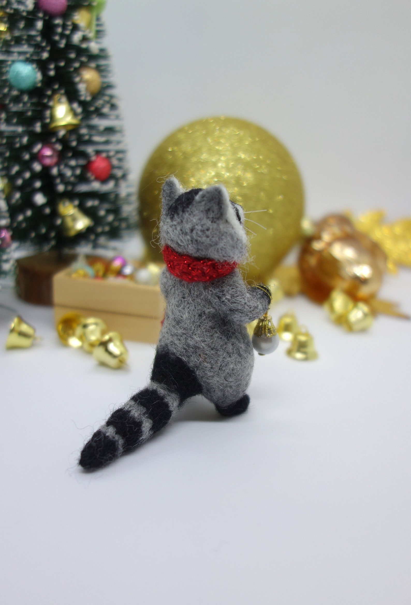 Freddy the Raccoon Miniature Needle Felted Animal Gift for - Etsy