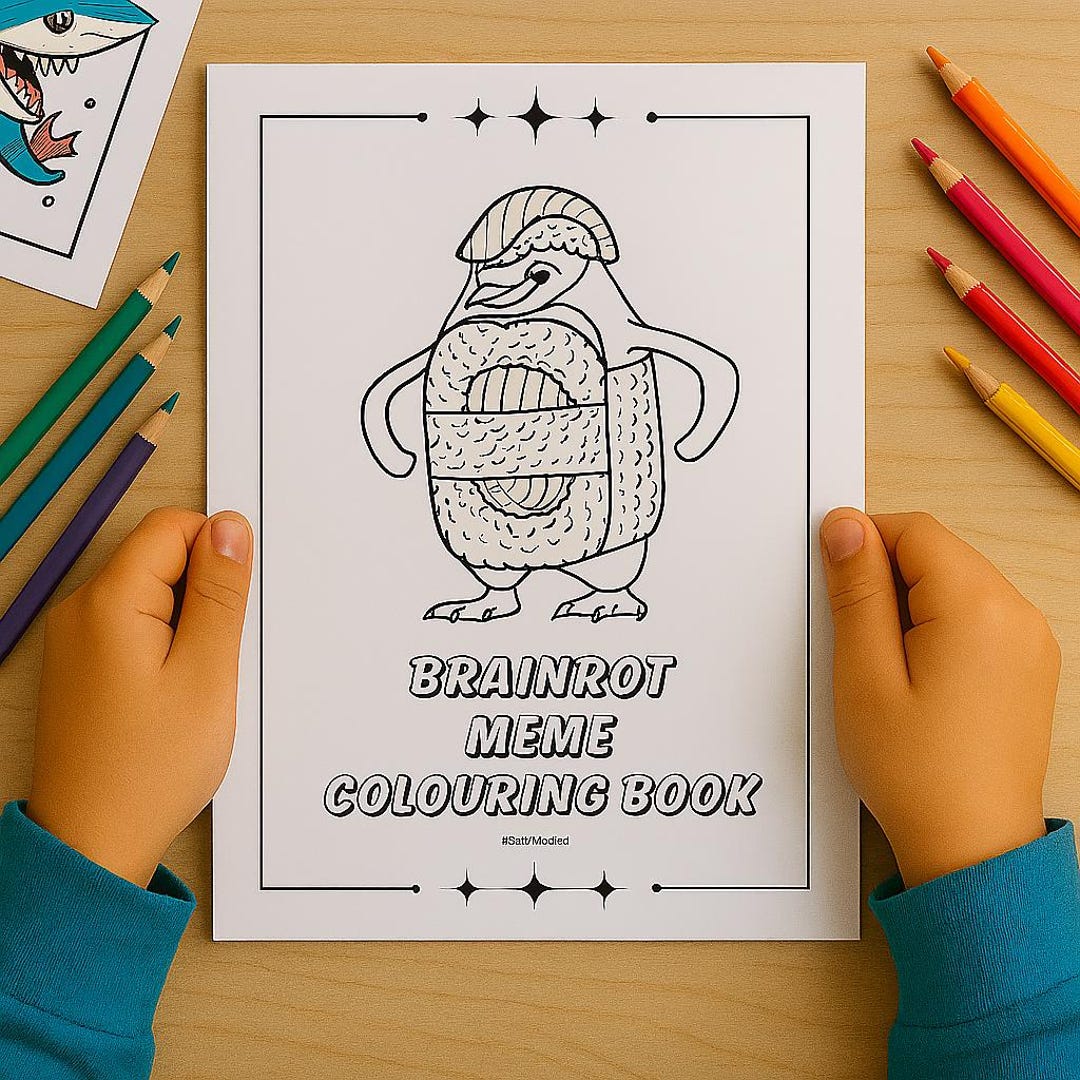 New Italian Brainrot Coloring Book 2— A Meme Character Coloring ...