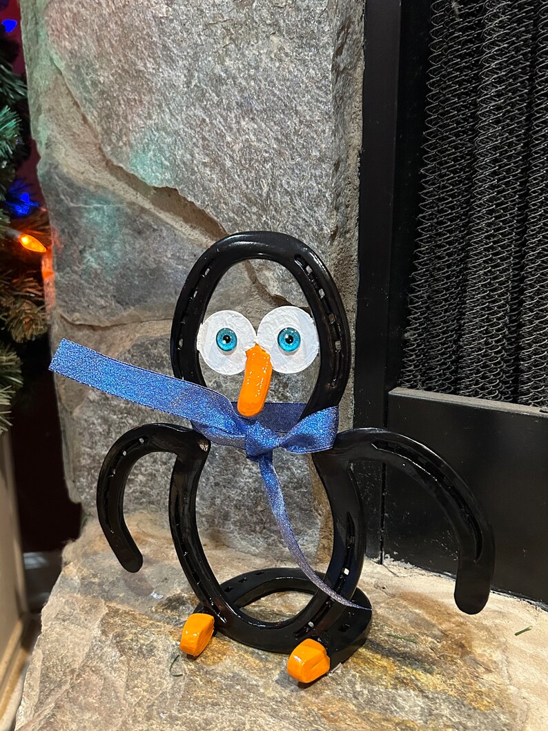 Welded Horseshoe Penguin - Etsy
