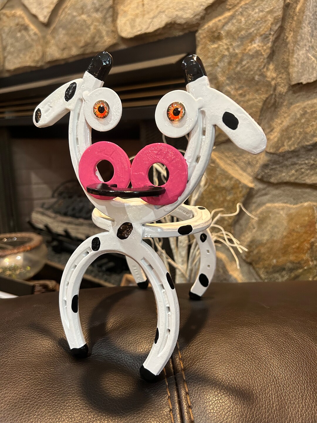 Welded Horseshoe Cow - Etsy