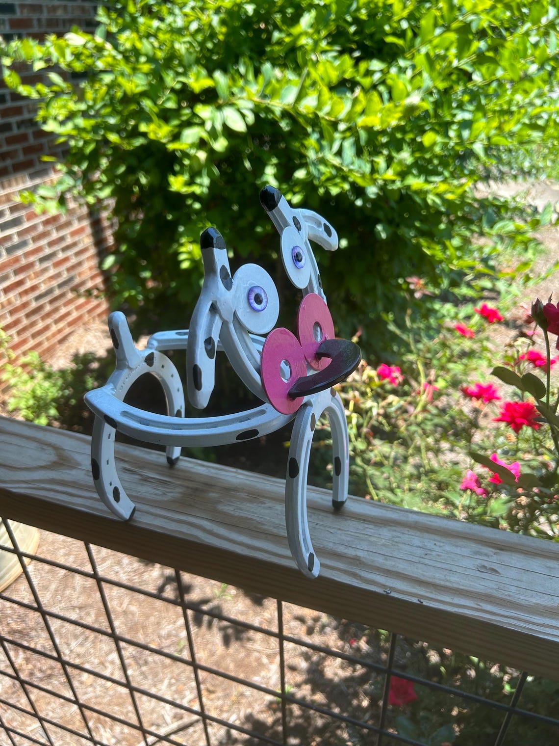 Welded Horseshoe Cow - Etsy