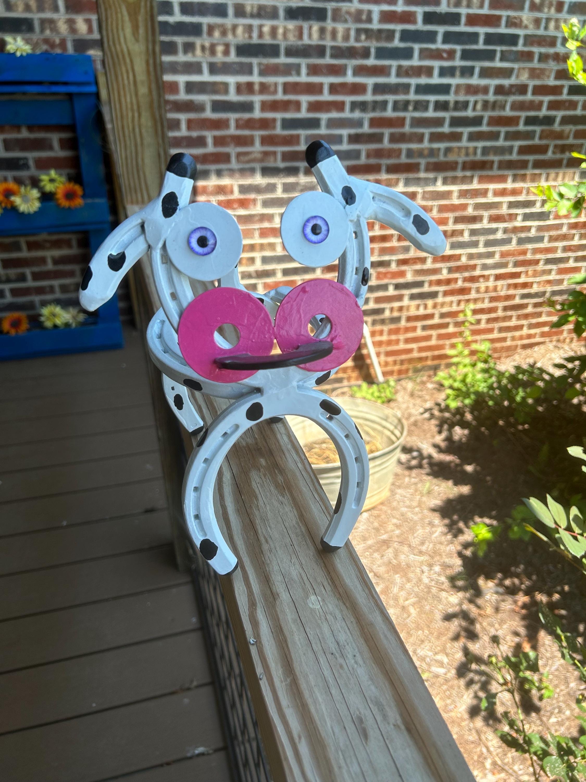 Welded Horseshoe Cow - Etsy