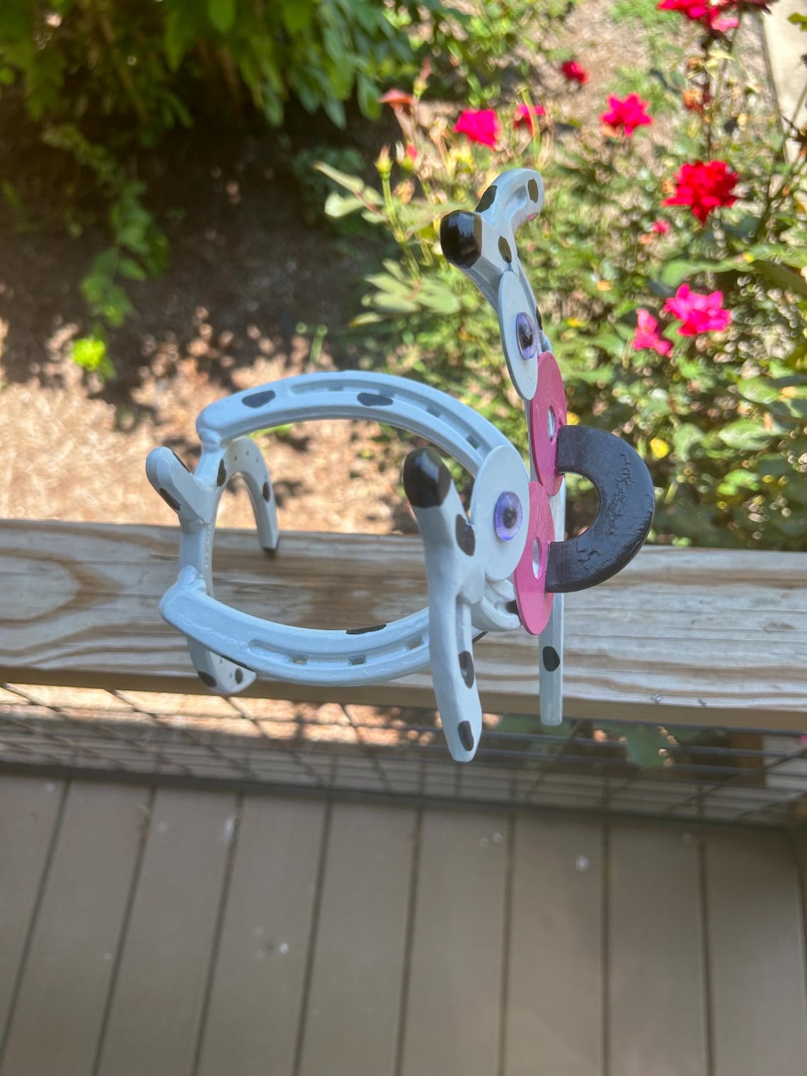 Welded Horseshoe Cow - Etsy