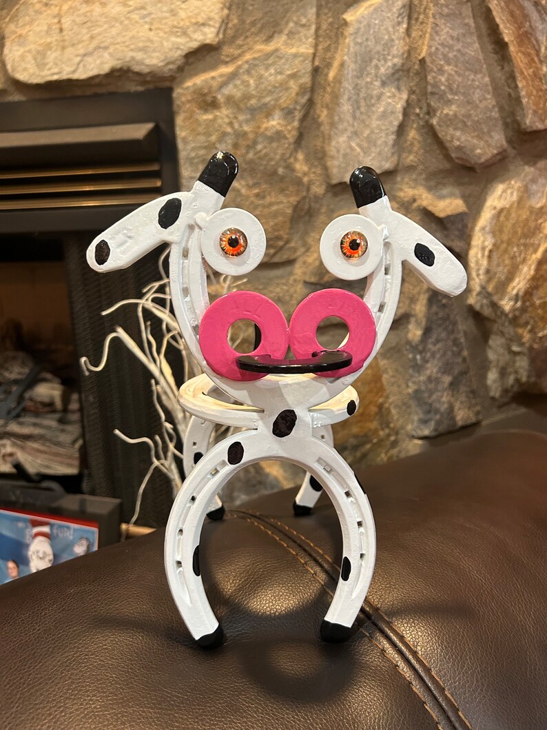 Welded Horseshoe Cow - Etsy