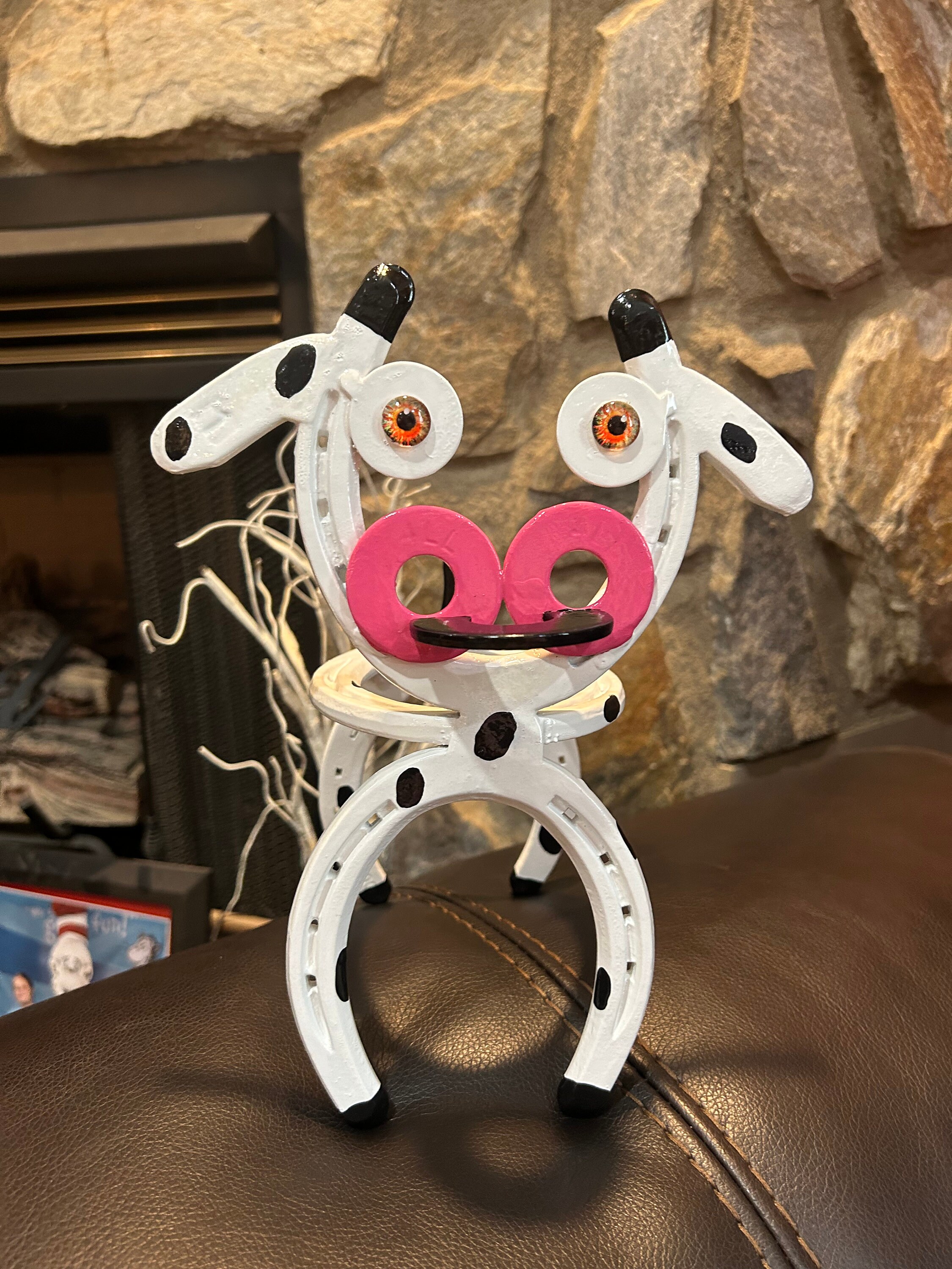 Welded Horseshoe Cow - Etsy