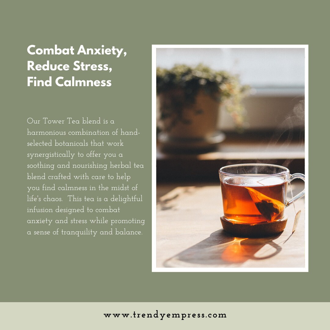 The Tower Anti Anxiety Tea, Stress Relief Tea, Herbal Remedies, Anxiety ...