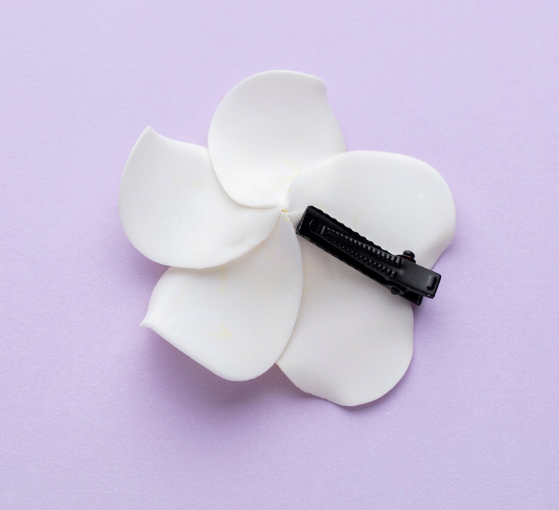 Hawaiian Plumeria Hairpins, Frangipani, Hair Clips, Mini Blings Pins ...