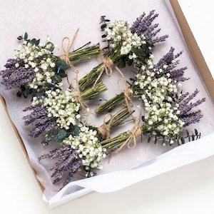 Lavender Wedding Buttonhole, Natural and Real Fresh, Wedding Mini Dried ...
