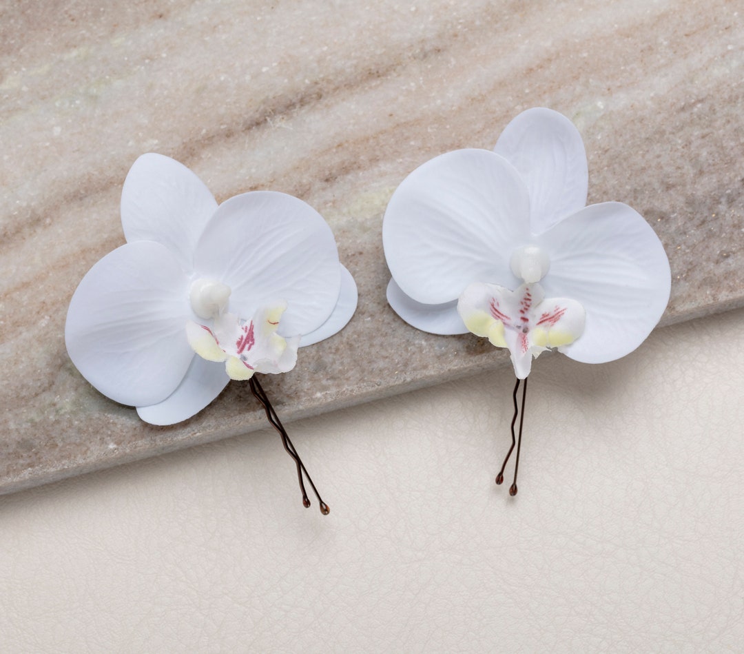 Wedding Hair Pins, Hair Clips, Orchid Hair Pin, Bridal Hair Pin, Dried ...