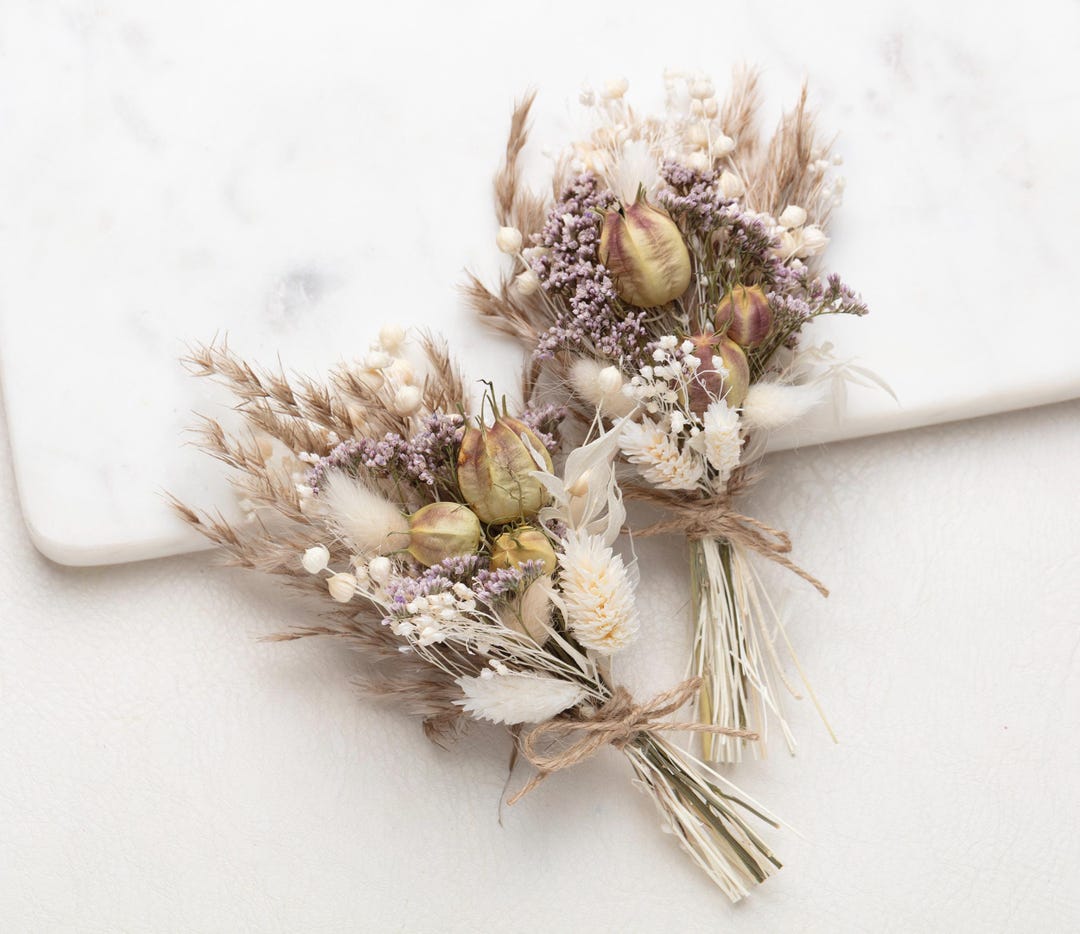 Dried Flower Bouquet, Wedding Favors, Dried Flower Table Decoration ...