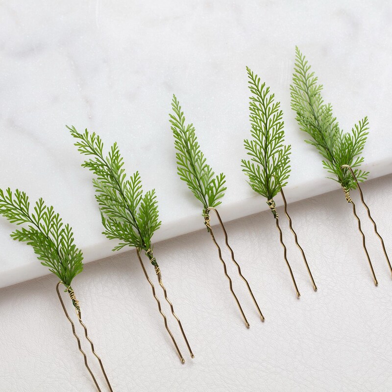 Fern Leaf Hair Pins - Etsy