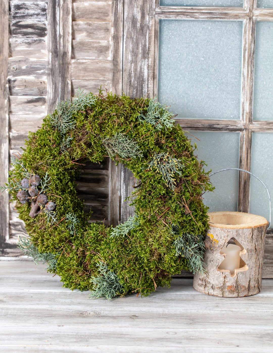 Moss Wreath, Upholstered Moss, Fresh Wreath Moss, Door Wreath, Table ...