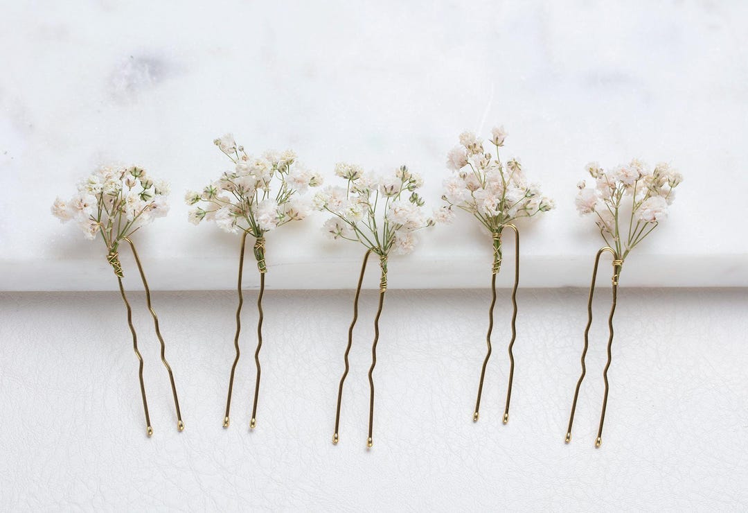 Baby Breath Extra Small Hair Pins, Wedding Hair Clips for Kids ...