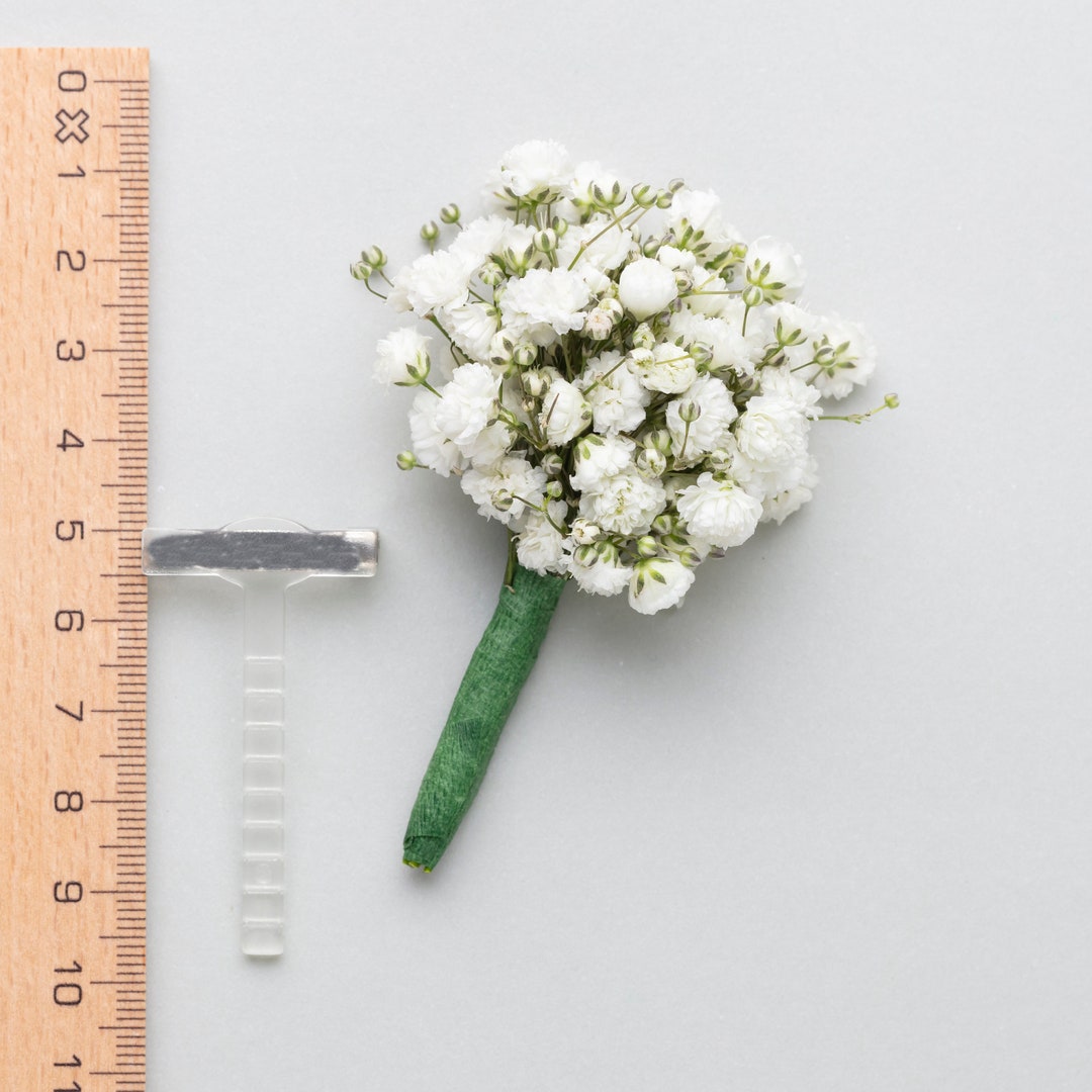 10 - Transparent Wedding Corsage Clips for Weddings Buttonhole Flowers ...