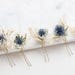 Thistle Hair Pins, Eryngium Pin, White Wedding Thistle Hair Clips ...