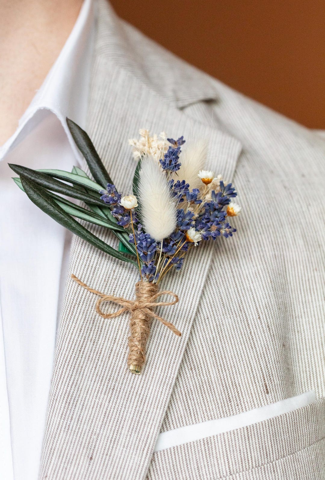 Wedding Buttonhole, Wedding Flower Boutonnieres, Wedding Mini Dried ...