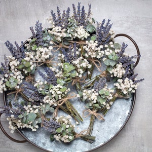 Lavender Wedding Buttonhole, Natural and Real Fresh, Wedding Mini Dried ...