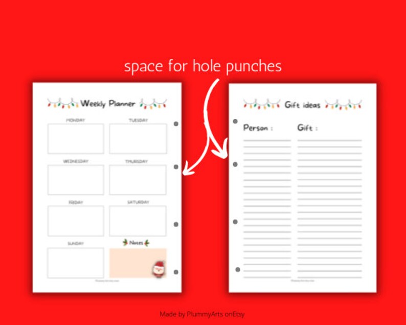 Christmas Planner, Xmas Printable Planner, Christmas Todo List, Digital ...
