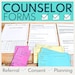Counselor Forms: Group Counseling Plan, Permission Slips, Referral - Etsy