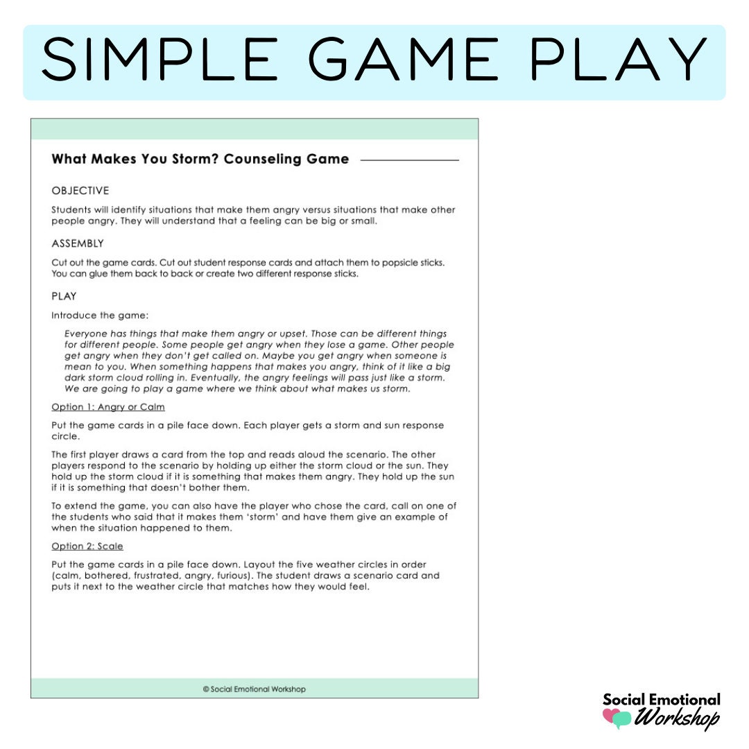 Anger Management Counseling Game - Anger Triggers & Anger Thermometer ...
