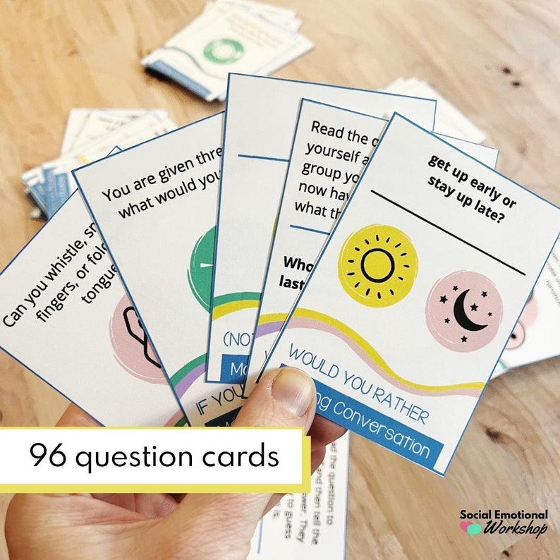 Conversation Starters Cards - Get to Know You - Ice Breakers - Etsy