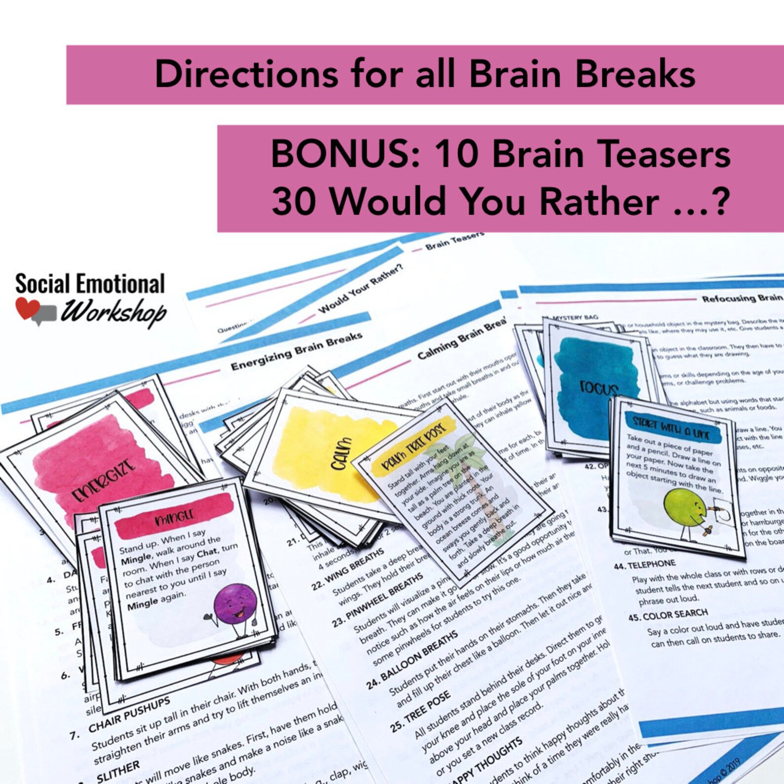 Brain Breaks - Etsy