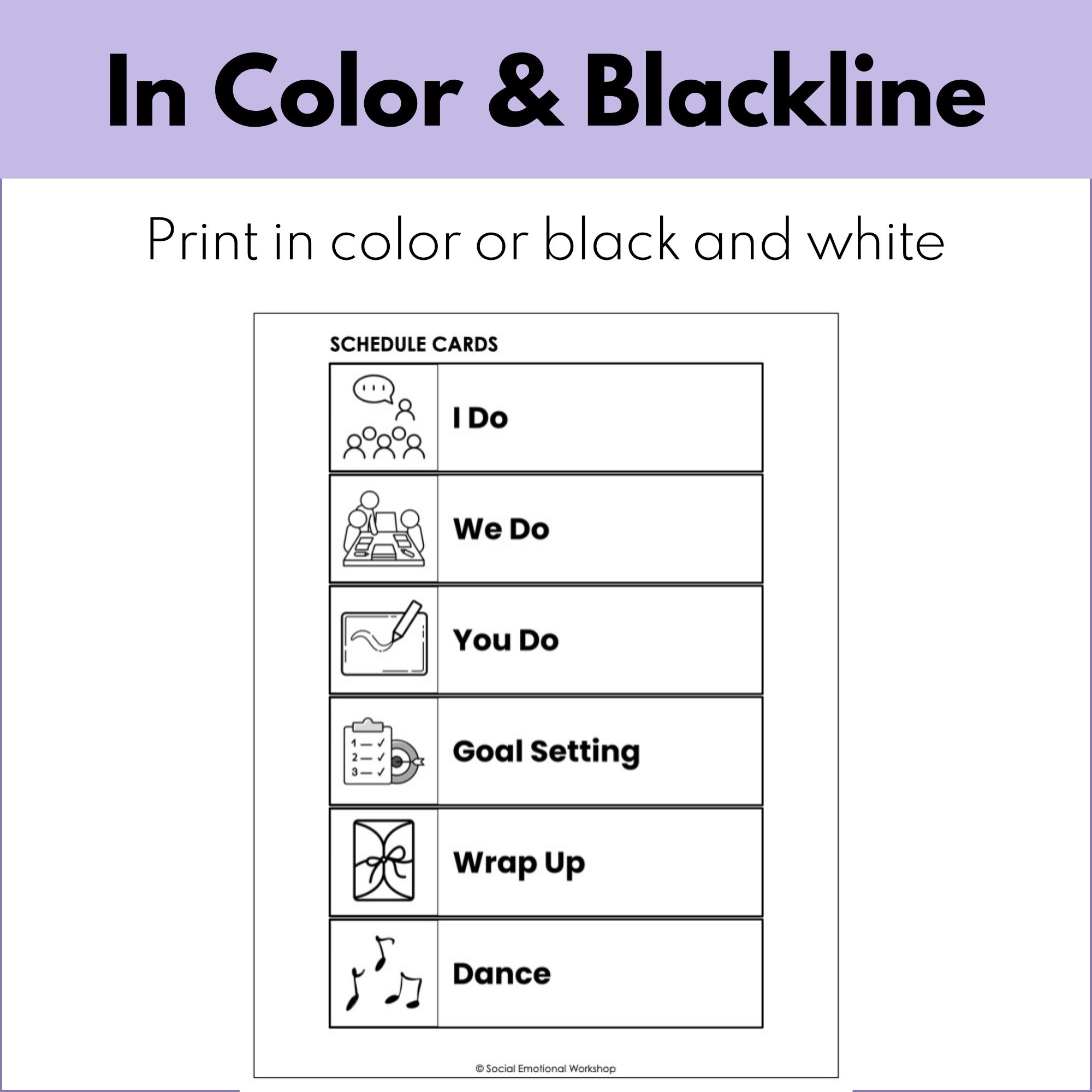 Visual Schedule for Individual or Group Counseling | Routines - Etsy