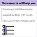 Visual Schedule for Individual or Group Counseling | Routines - Etsy