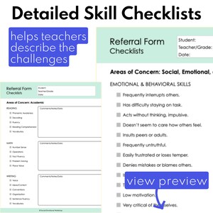 Editable Referral Forms and Check-ins for RTI MTSS and Intervention ...
