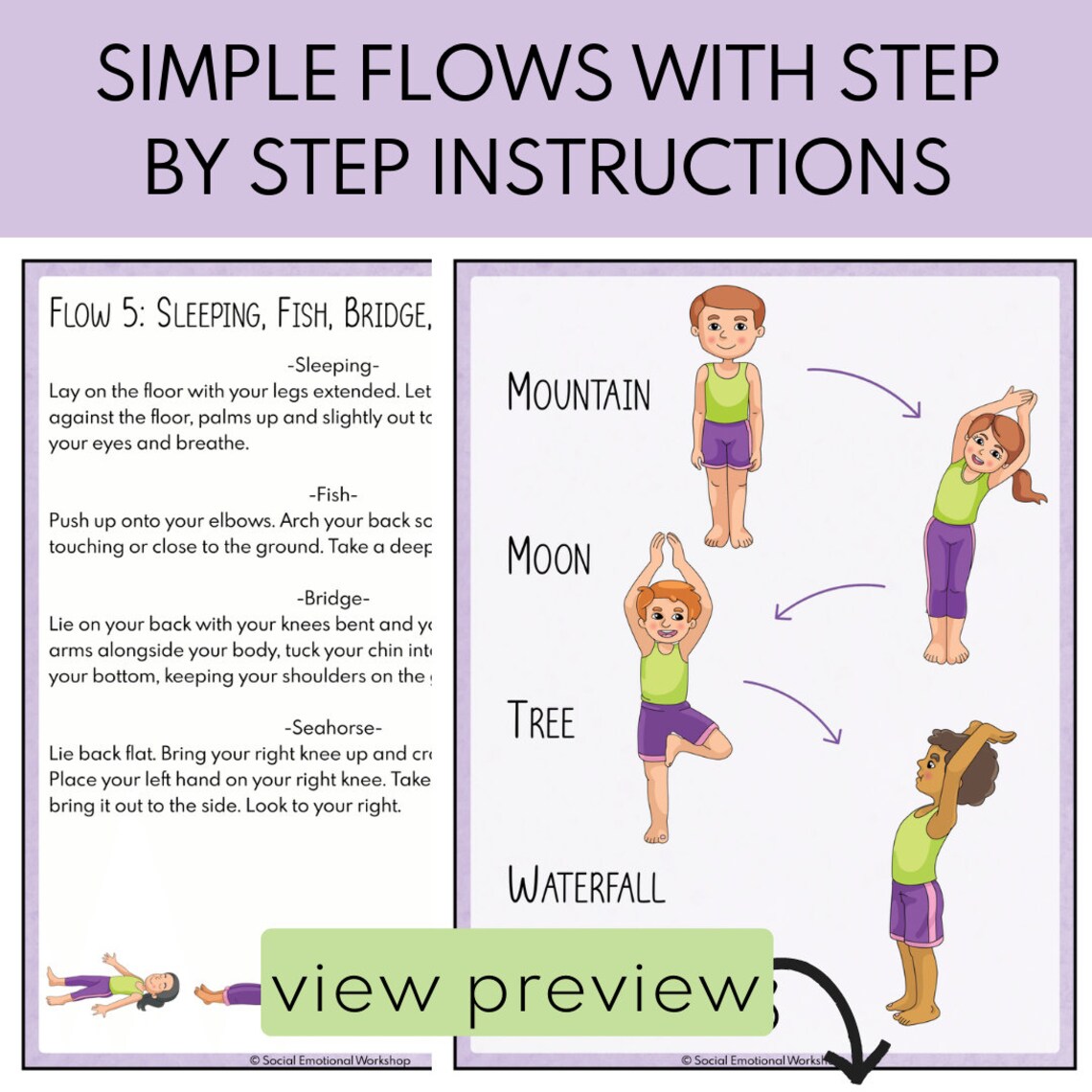 Yoga Pose Cards and Posters | Coping Skills and Calming Strategies - Etsy