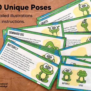 Yoga Cards for Kids | Poses, Posters, Flows | Easy Calming Strategies ...
