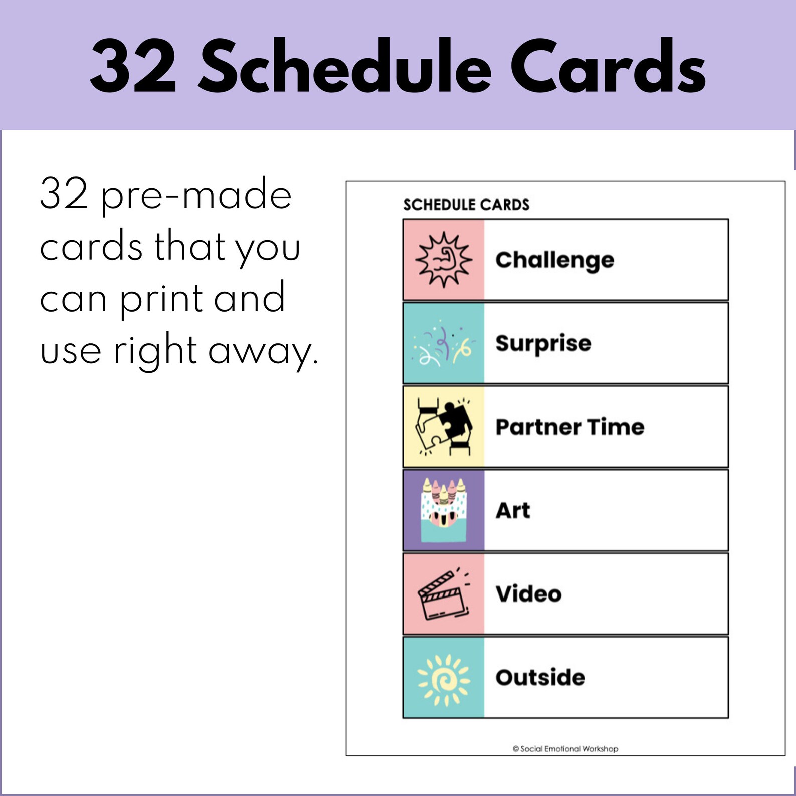 Visual Schedule for Individual or Group Counseling | Routines - Etsy