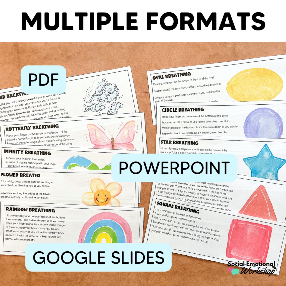 Breathing Visuals & Calming Exercises: Mindful Emotional Regulation ...