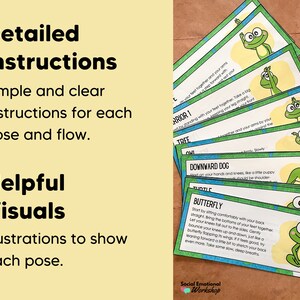 Yoga Cards for Kids | Poses, Posters, Flows | Easy Calming Strategies ...