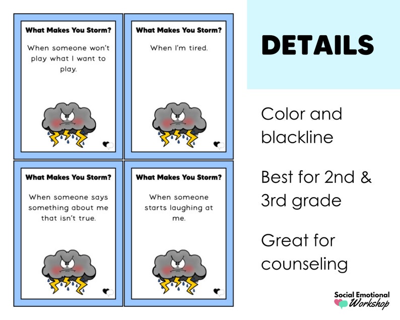 Anger Management Counseling Game - Anger Triggers & Anger Thermometer ...