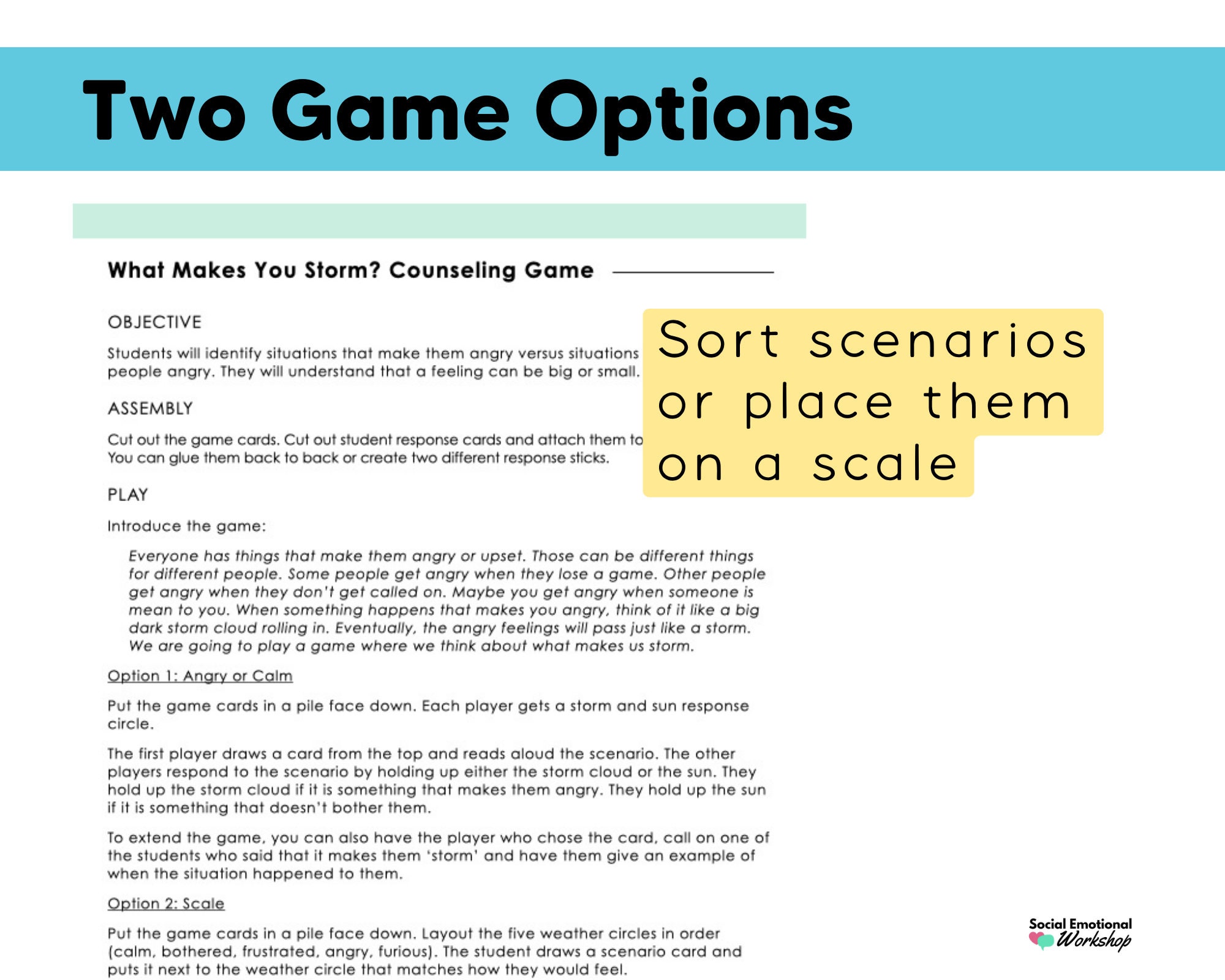 Anger Management Counseling Game - Anger Triggers & Anger Thermometer ...