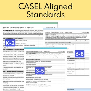 Social Emotional Learning Skills Checklists and SEL Standards CASEL ...