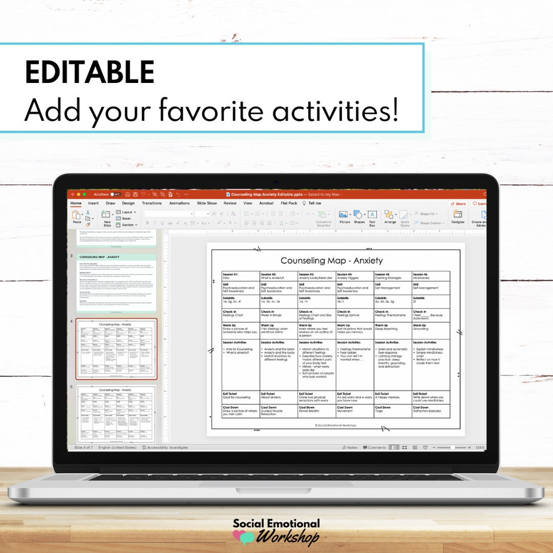 Anxiety School Counseling Map and Skills Checklists - Individual ...